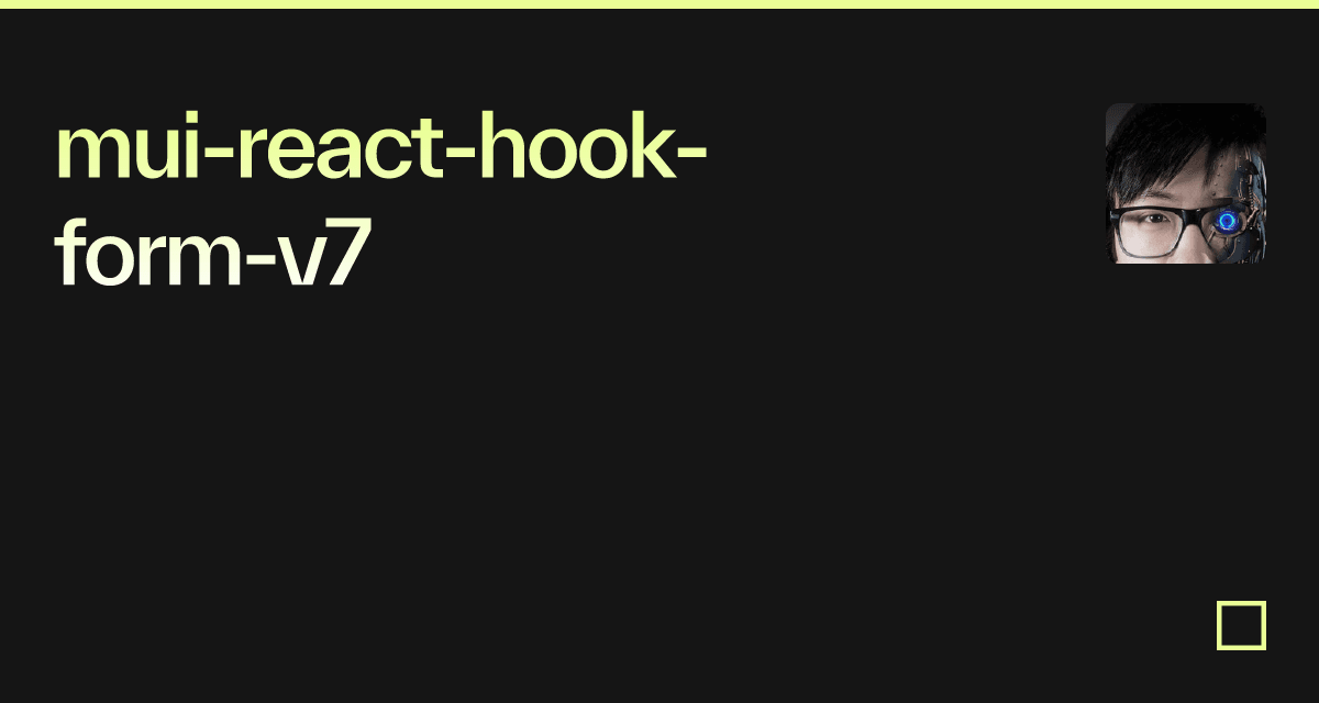 mui-react-hook-form-v7 - Codesandbox