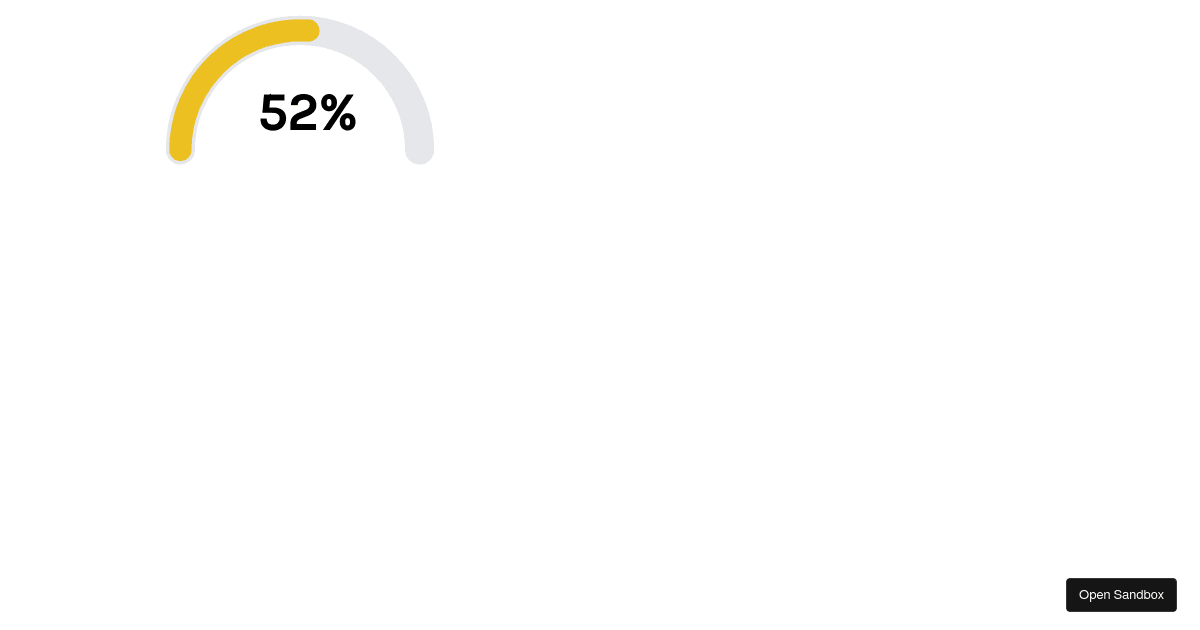 Gauge Chart - Codesandbox