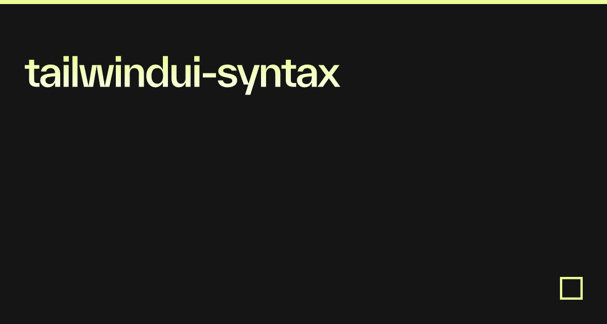tailwindui-syntax - Codesandbox