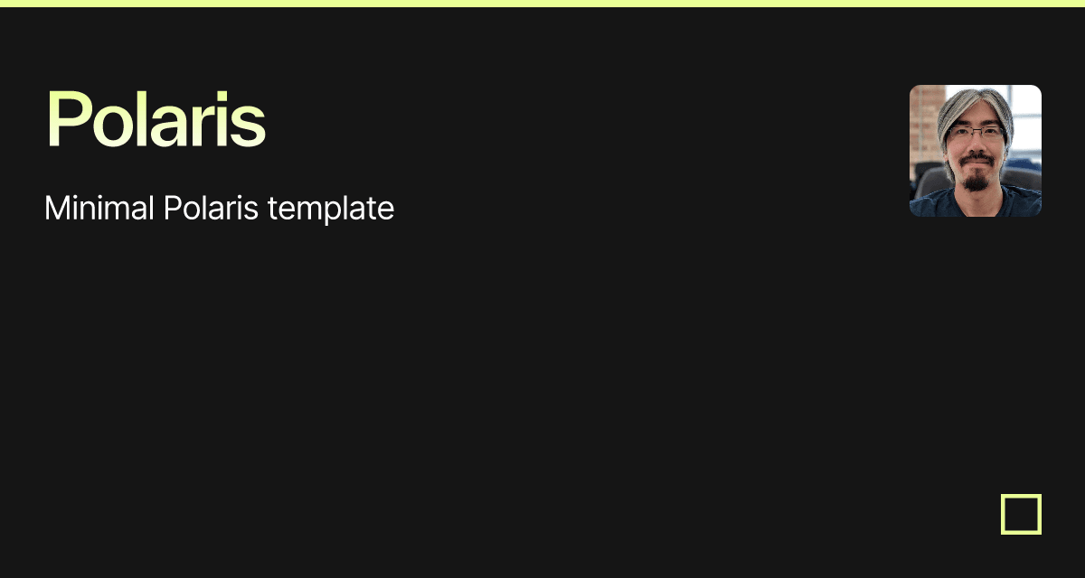 Polaris - Codesandbox