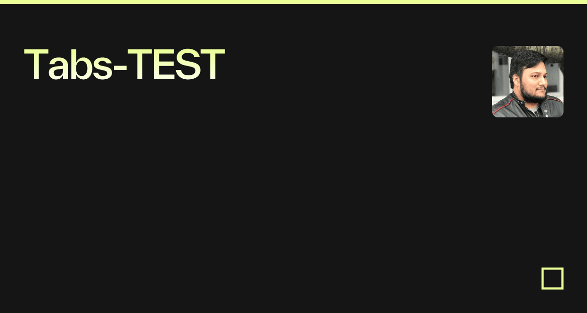Tabs-TEST - Codesandbox