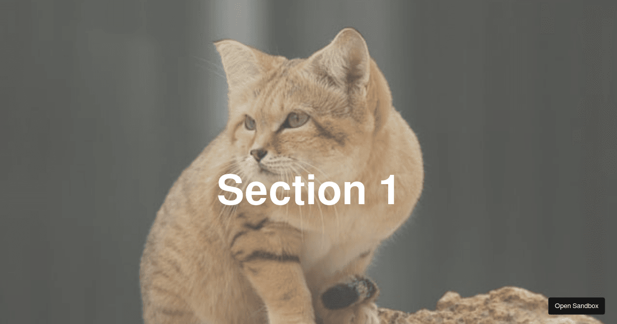 Background Attachment - Codesandbox