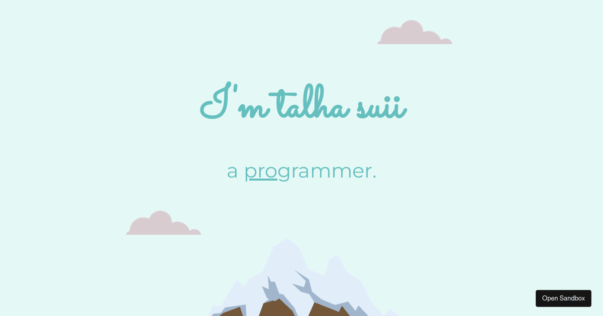 my-personal-website - Codesandbox