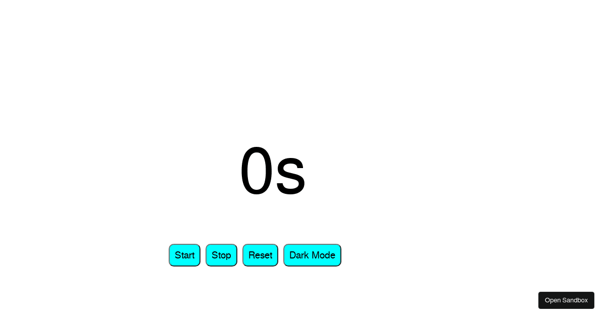 use-reducer-stopwatch (forked) - Codesandbox