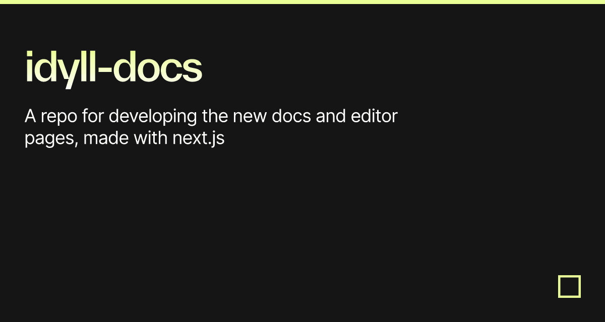 idyll-docs - Codesandbox