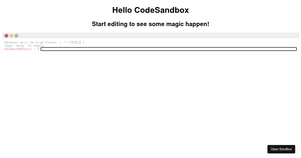naughty-noether-5dwk4 - Codesandbox