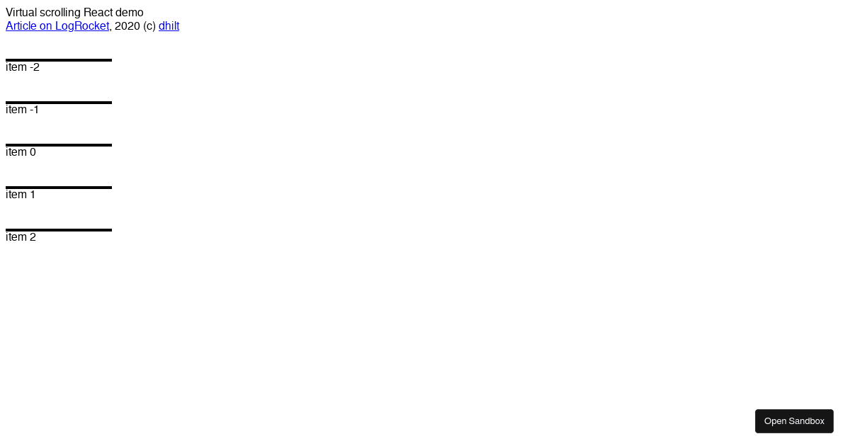 react-virtual-scrolling-basics (forked) - Codesandbox react-virtual-scrolling-basics (forked) - Codesandbox