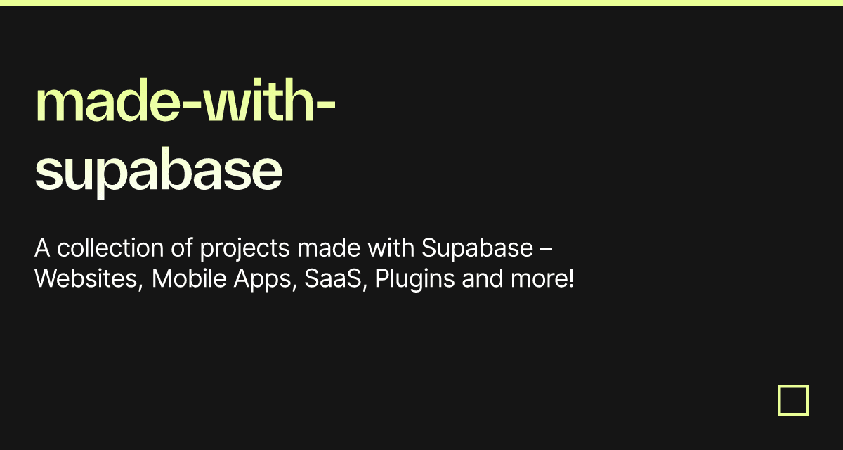 made-with-supabase - Codesandbox