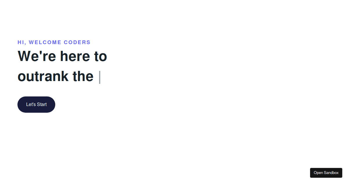 coderush initial changes v2 - Codesandbox