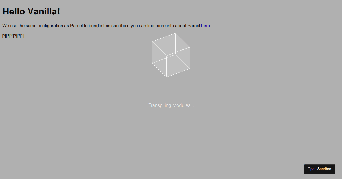 vanilla - Codesandbox