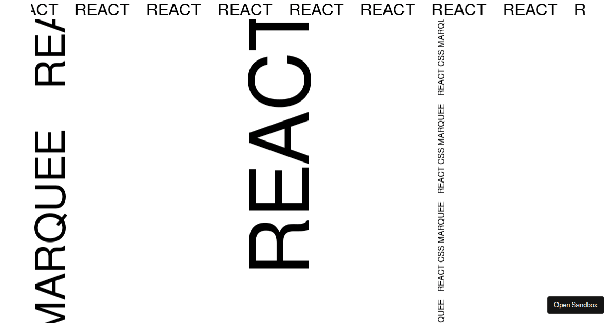 react-css-marquee-demo (forked) - Codesandbox react-css-marquee-demo (forked) - Codesandbox