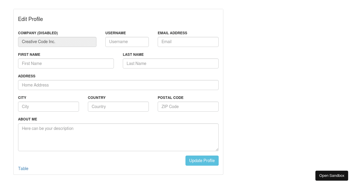 mock-bootstrap - Codesandbox