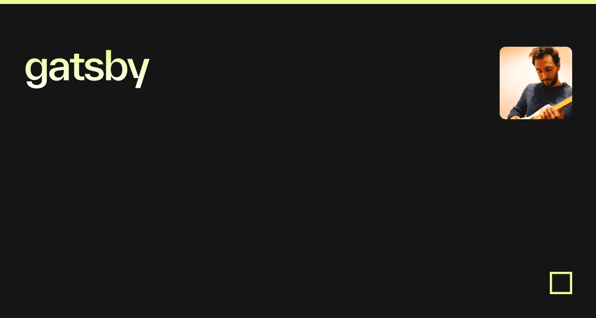 gatsby - Codesandbox