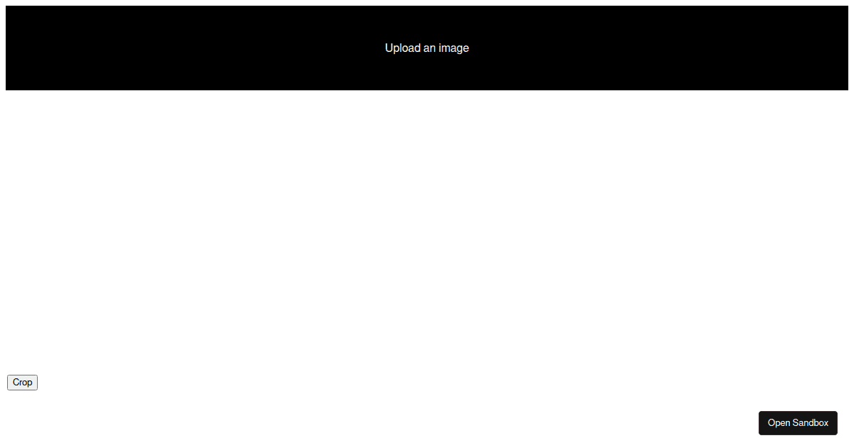 Image cropper with cropper.js - Codesandbox