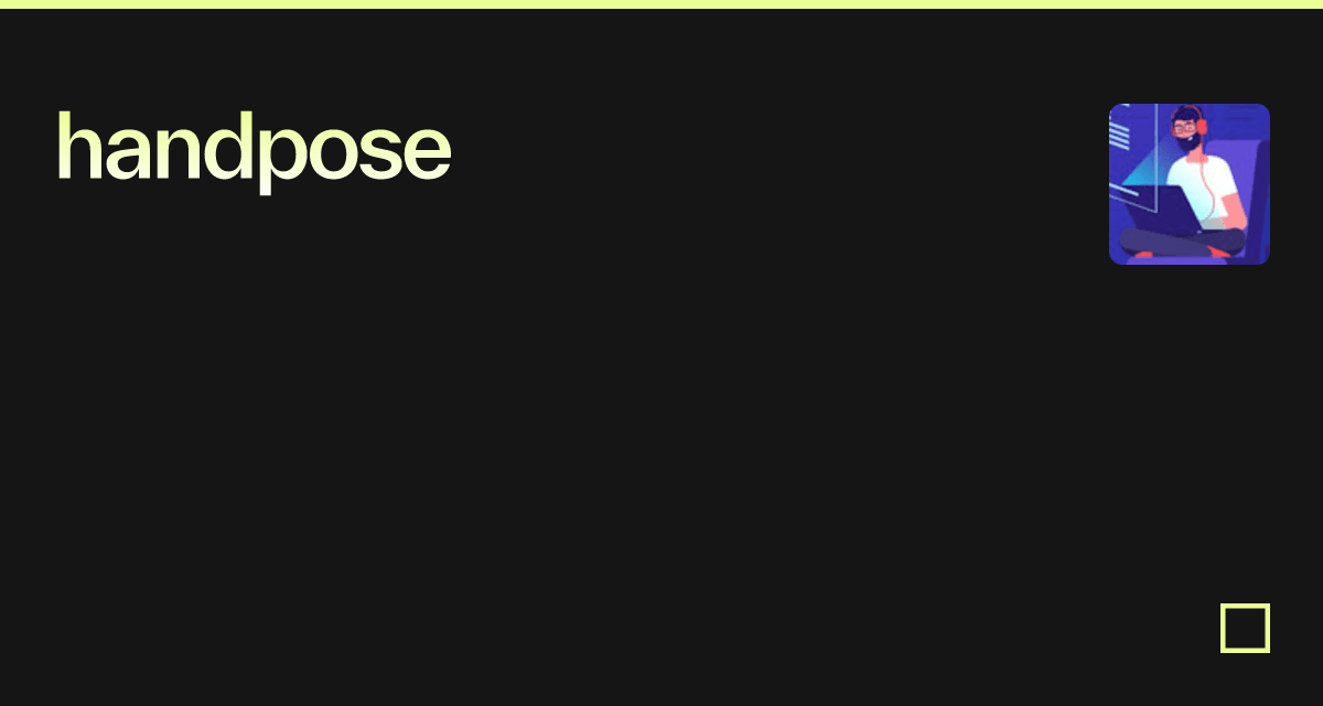 handpose - Codesandbox