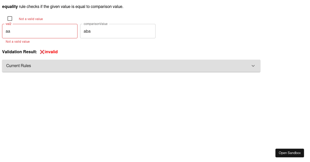 react-validatable-form-embed - Codesandbox