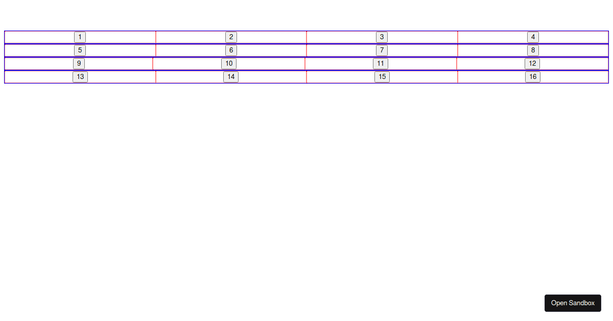 2d Array Grid Order In Css Codesandbox 9964