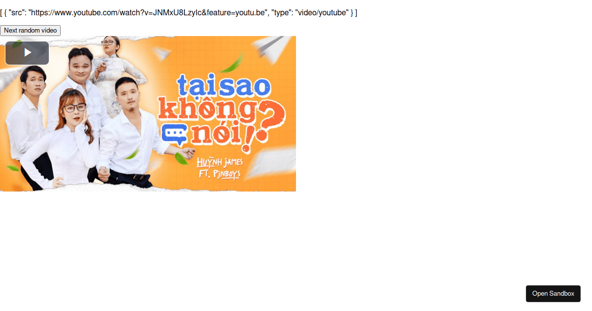 videojs-demo - Codesandbox