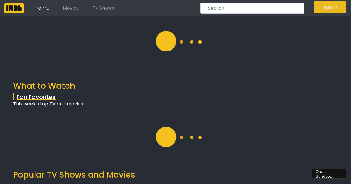 imdb-frontend - Codesandbox