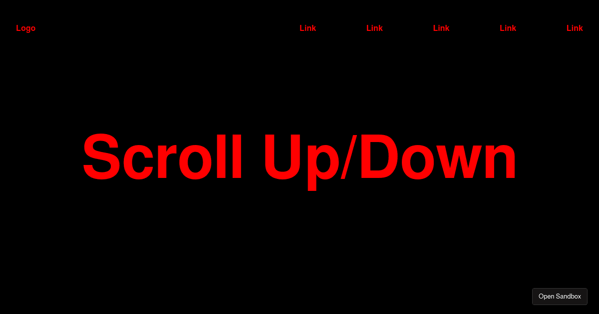 Framer Motion Nav Show Hide (2024 Updated Version) - Codesandbox