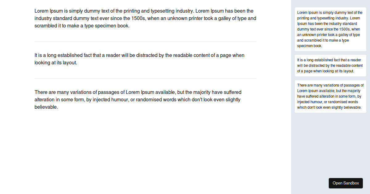 shuffle - Codesandbox