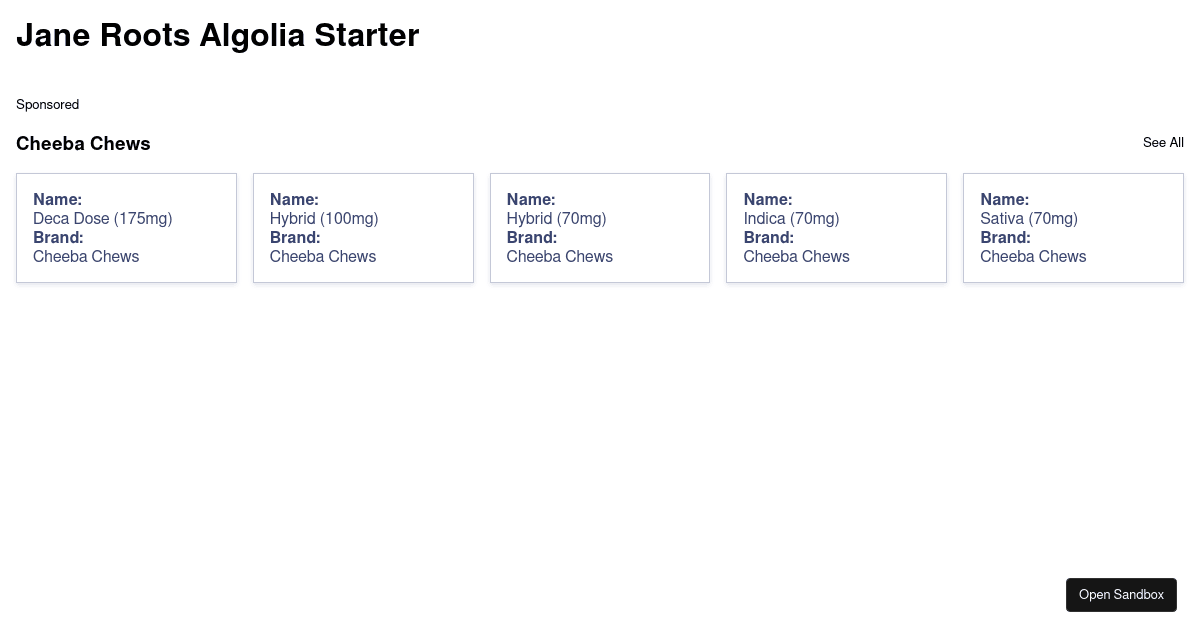 Roots-DM-React-Demo - Codesandbox