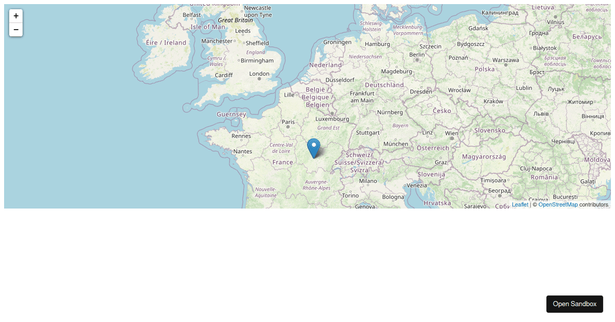 React leaflet zoom / makers - Codesandbox