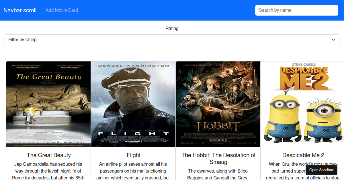 movies - Codesandbox