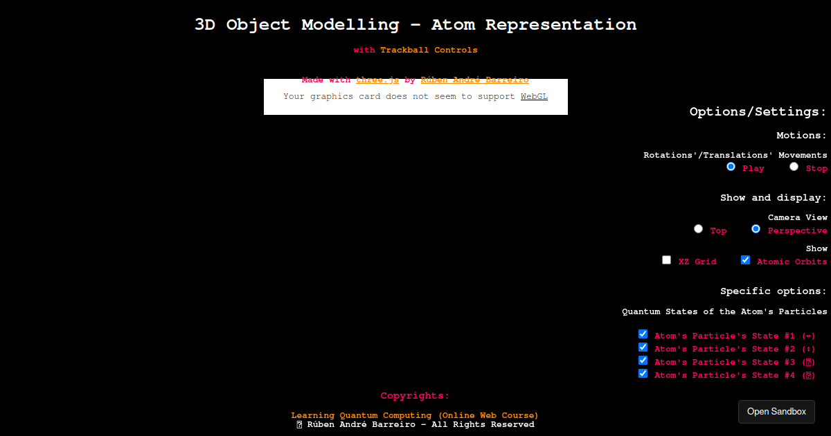 3d-object-modelling-atom-representation - Codesandbox