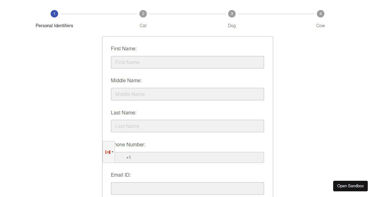 Stepper With Validation Codesandbox