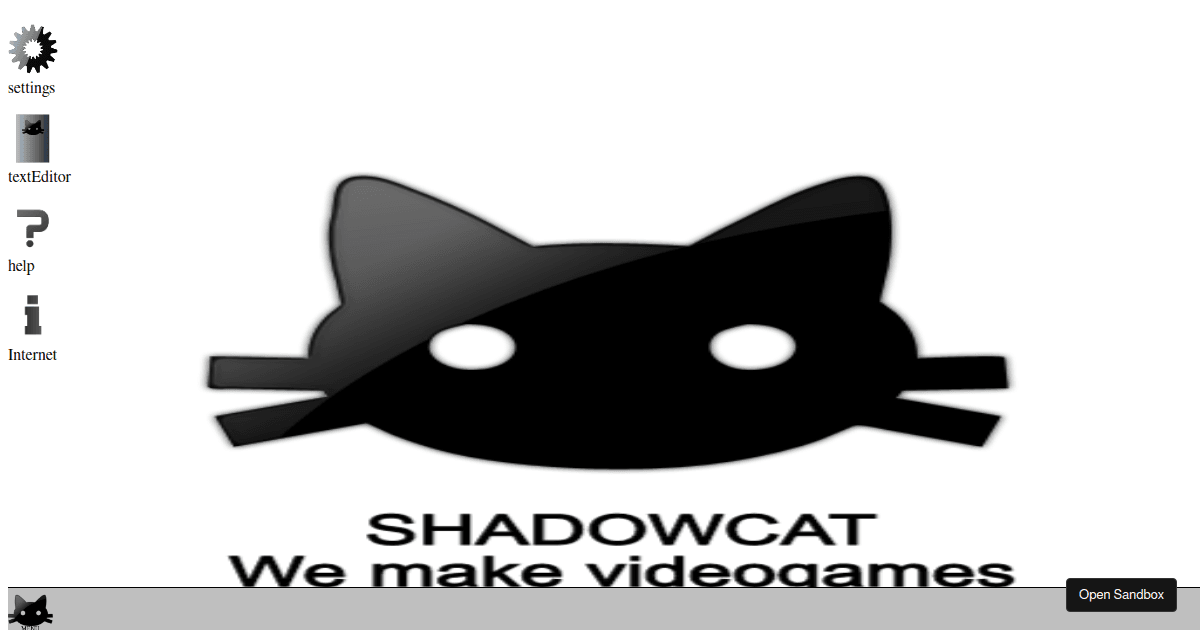 SHADOWCAT Graphical Operating System 1 - Codesandbox