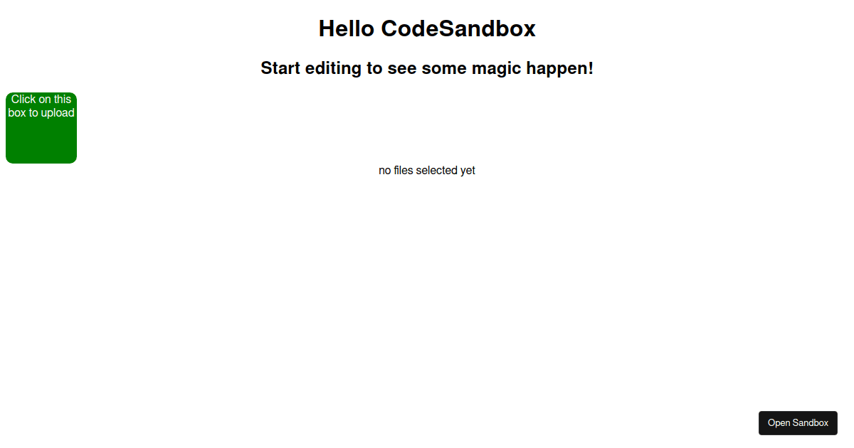 null - Codesandbox