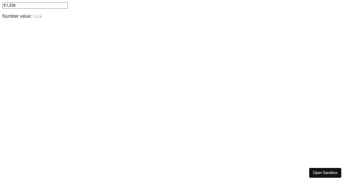 Vue Currency Input Vue 3 Example Codesandbox