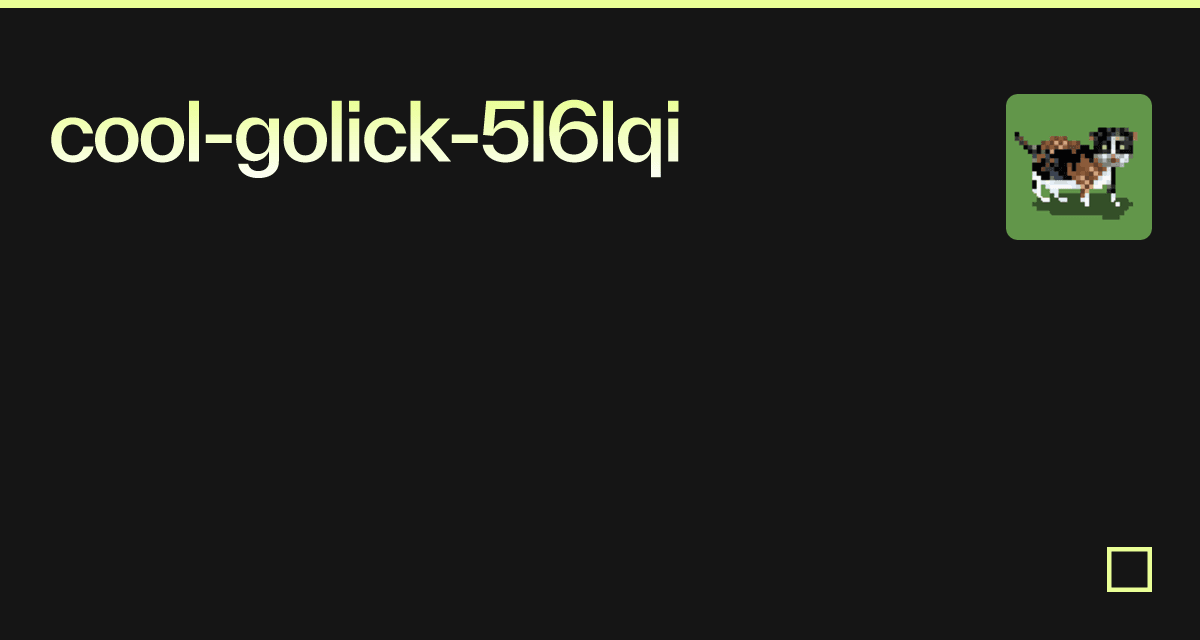 cool-golick-5l6lqi - Codesandbox