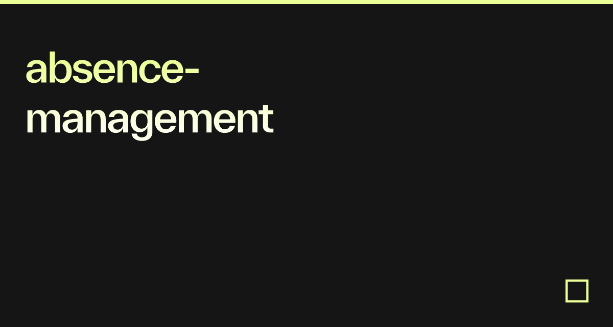 absence-management - Codesandbox