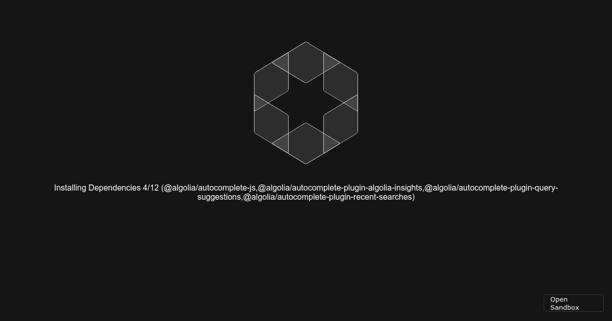 algolia/autocomplete - Codesandbox