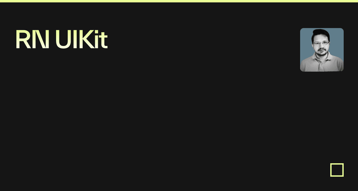 RN UIKit - Codesandbox