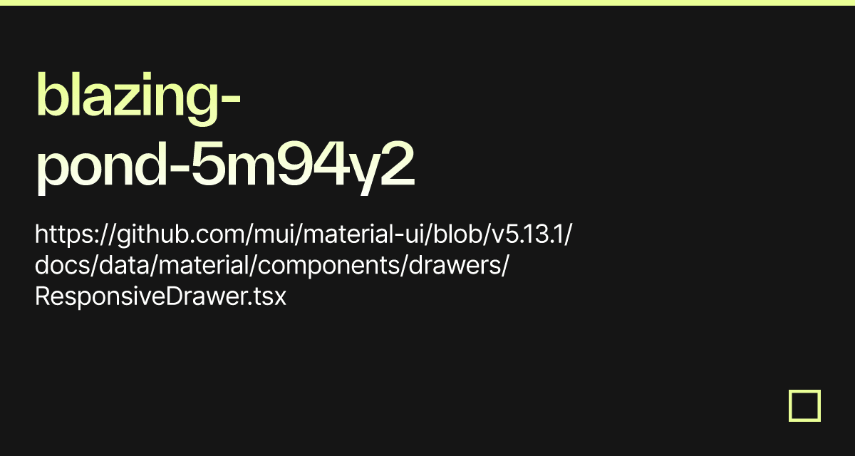 blazing-pond-5m94y2 - Codesandbox