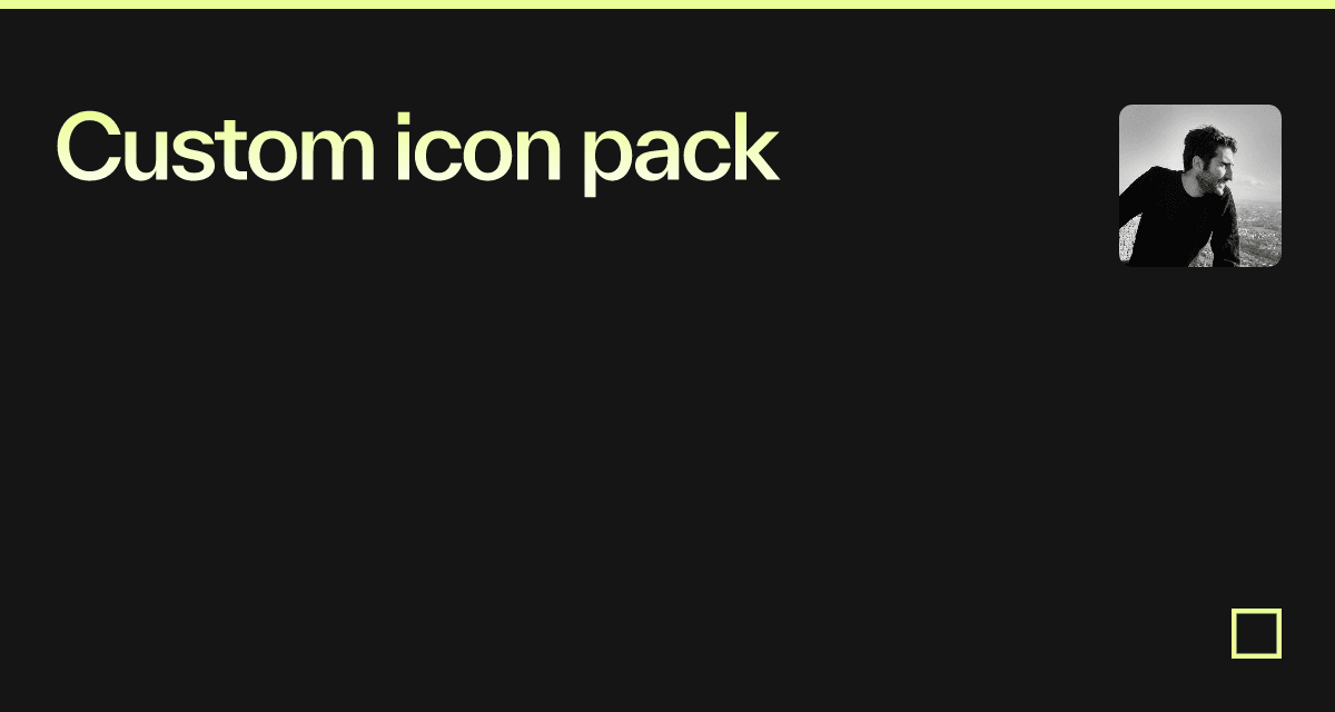 Custom icon pack - Codesandbox