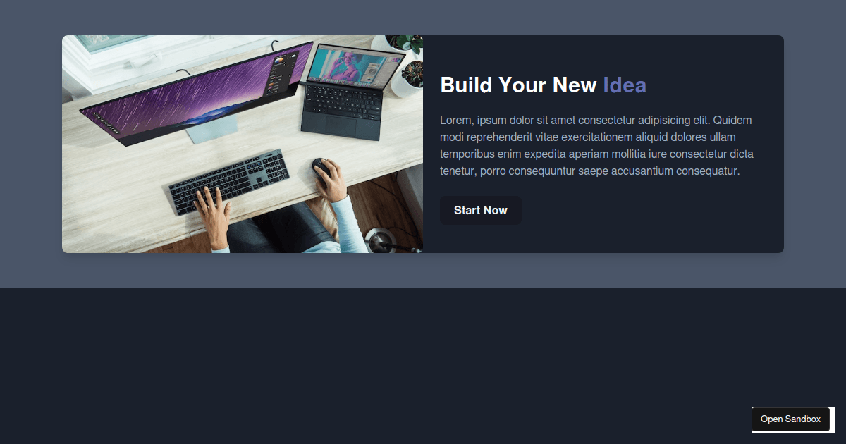 Choc UI cards Codesandbox - Codesandbox