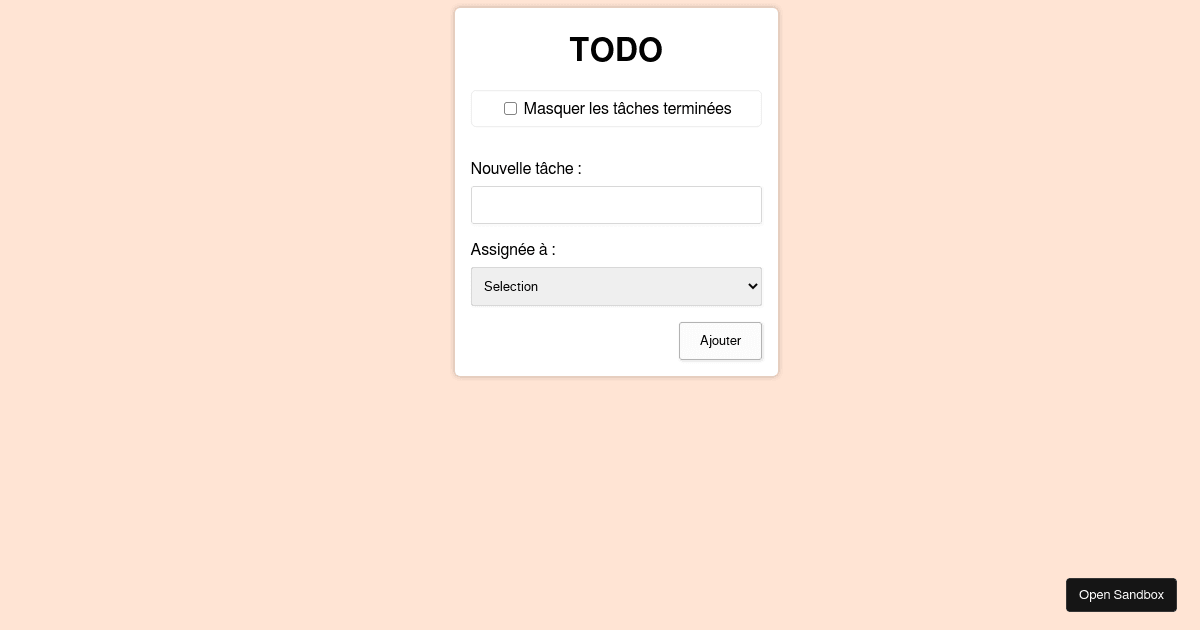 react-todo-with-assign - Codesandbox