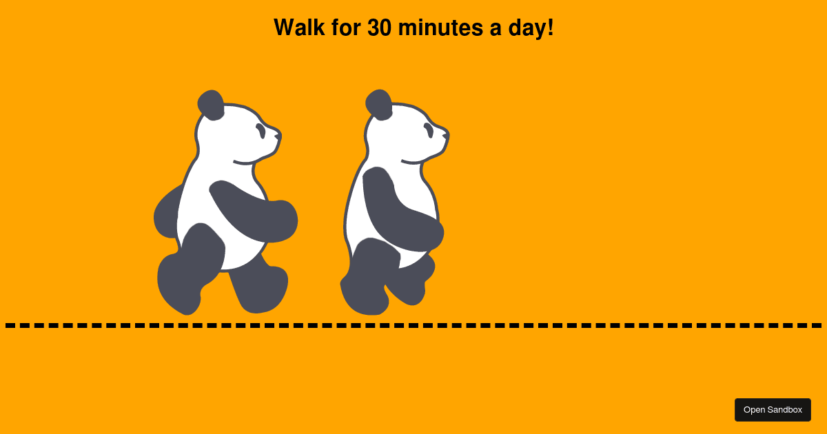 Walking Animation Using Htmlcss Forked Codesandbox 5146