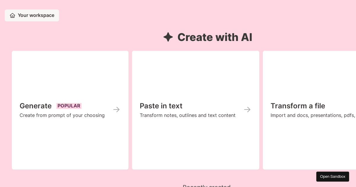 Generate flow Section 10 - Codesandbox
