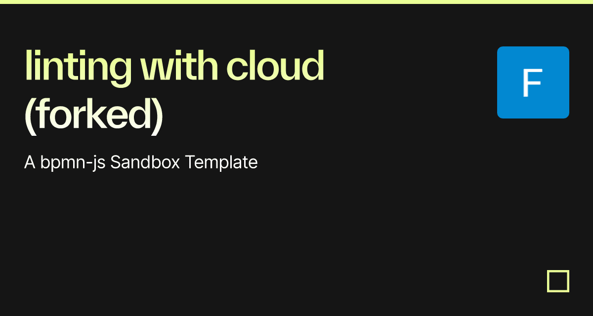 linting with cloud (forked) - Codesandbox