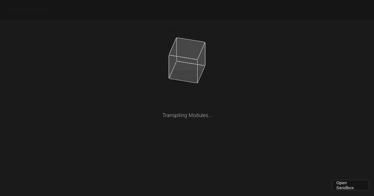React Multi Step Form Codesandbox