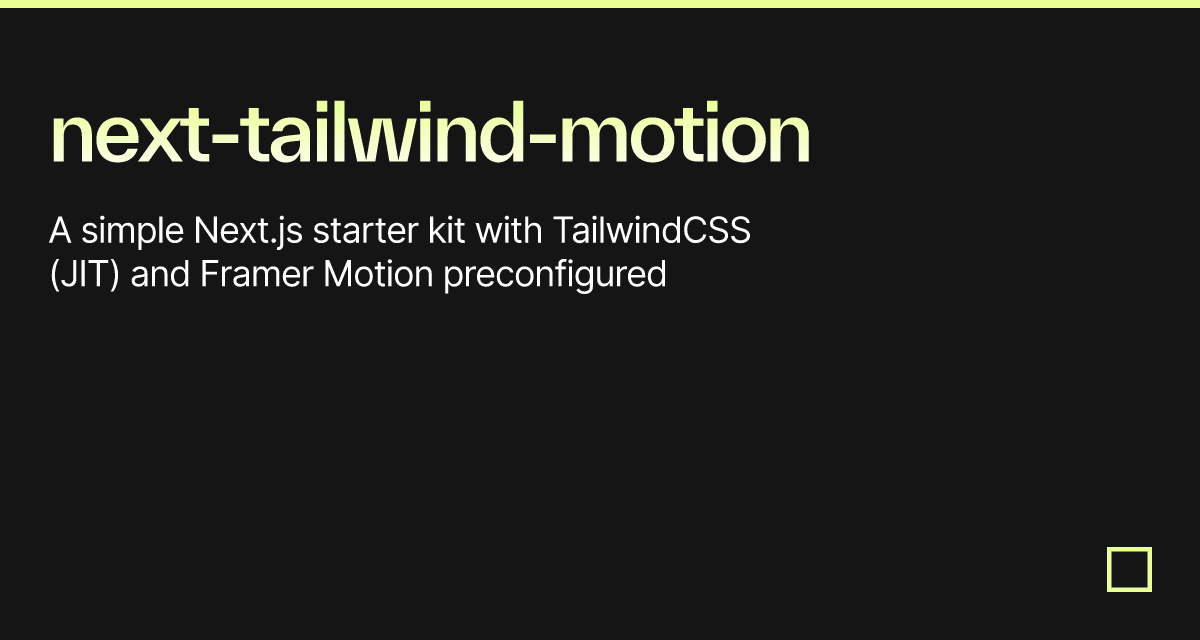next-tailwind-motion - Codesandbox