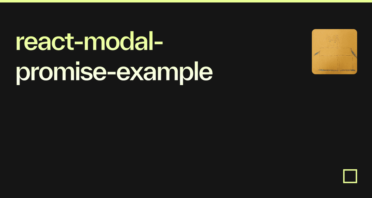 react-modal-promise-example - Codesandbox