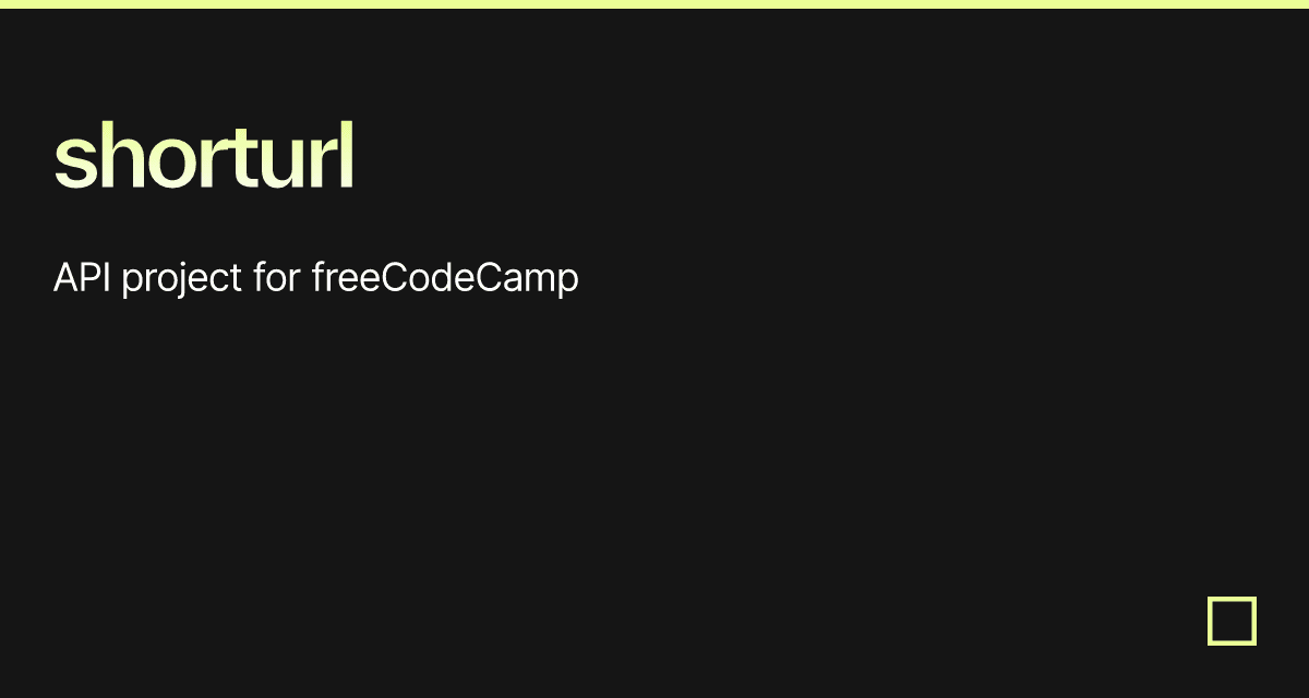 shorturl - Codesandbox