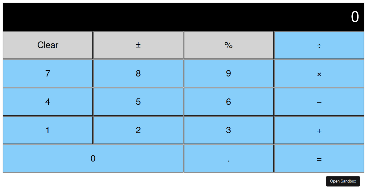React Calculator Codesandbox