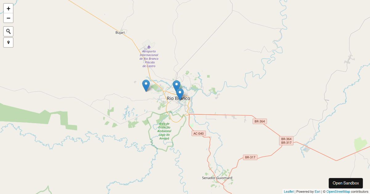 Leaflet with points (forked) - Codesandbox